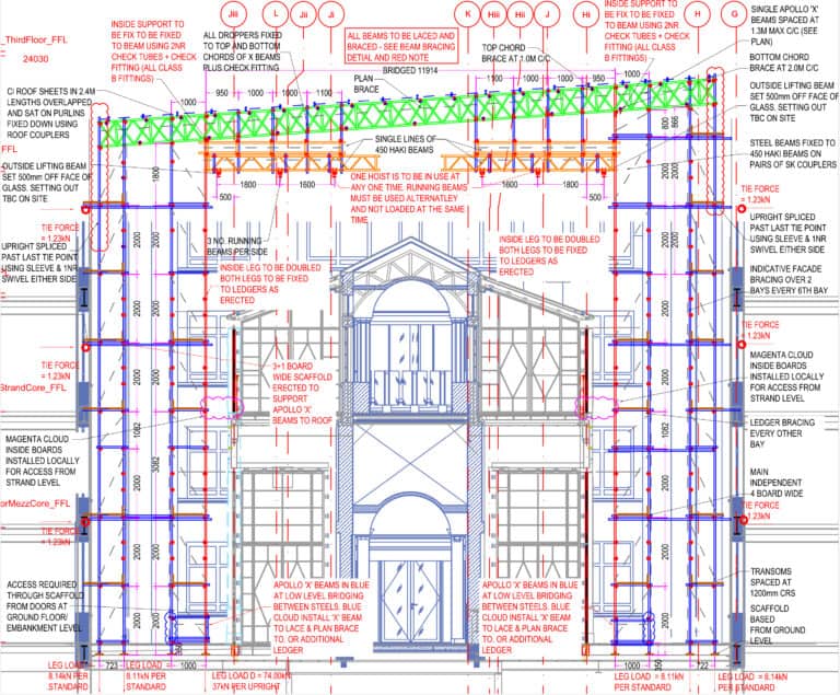 80 Strand - JDC Scaffolding London